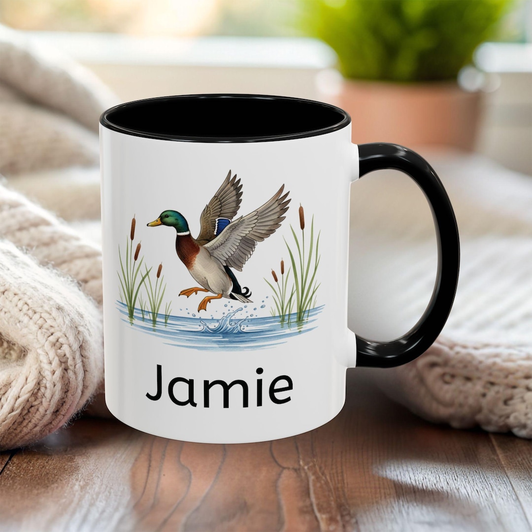 Personalized Mallard Duck Mug, Duck Themed Coffee Cup - Etsy