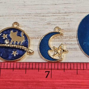 Blue Moon Keychain - Beaded Keychains With Moon-themed Charm Beaded Bag ...