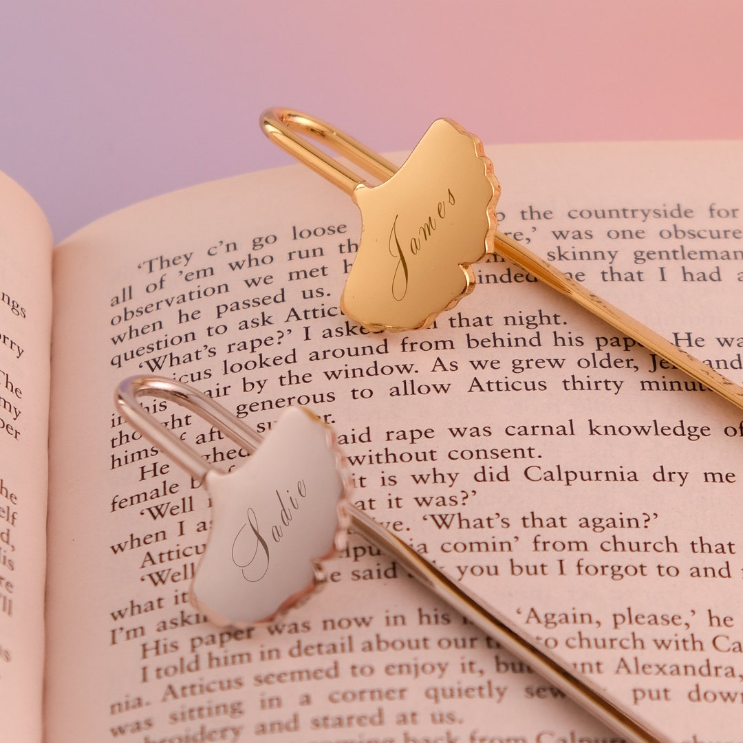 Customized Metal Bookmarks, Ginkgo Biloba Bookmarks, Bookworm Gifts ...