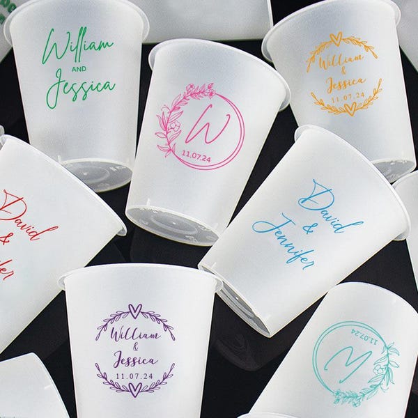 Wedding Cup Personalized Designs - Etsy