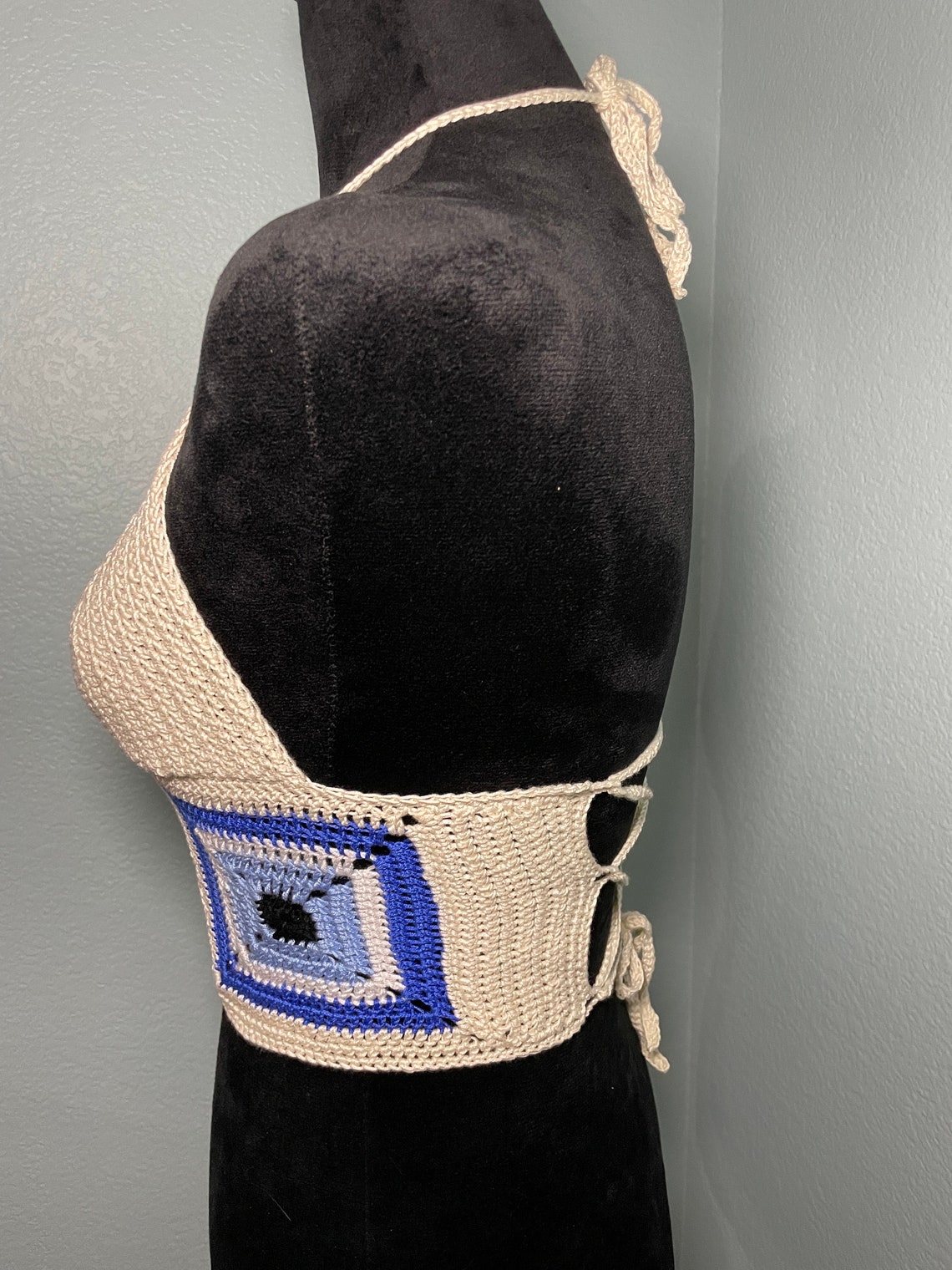 Evil Eye, Handmade Crochet Crop Top - Etsy Canada