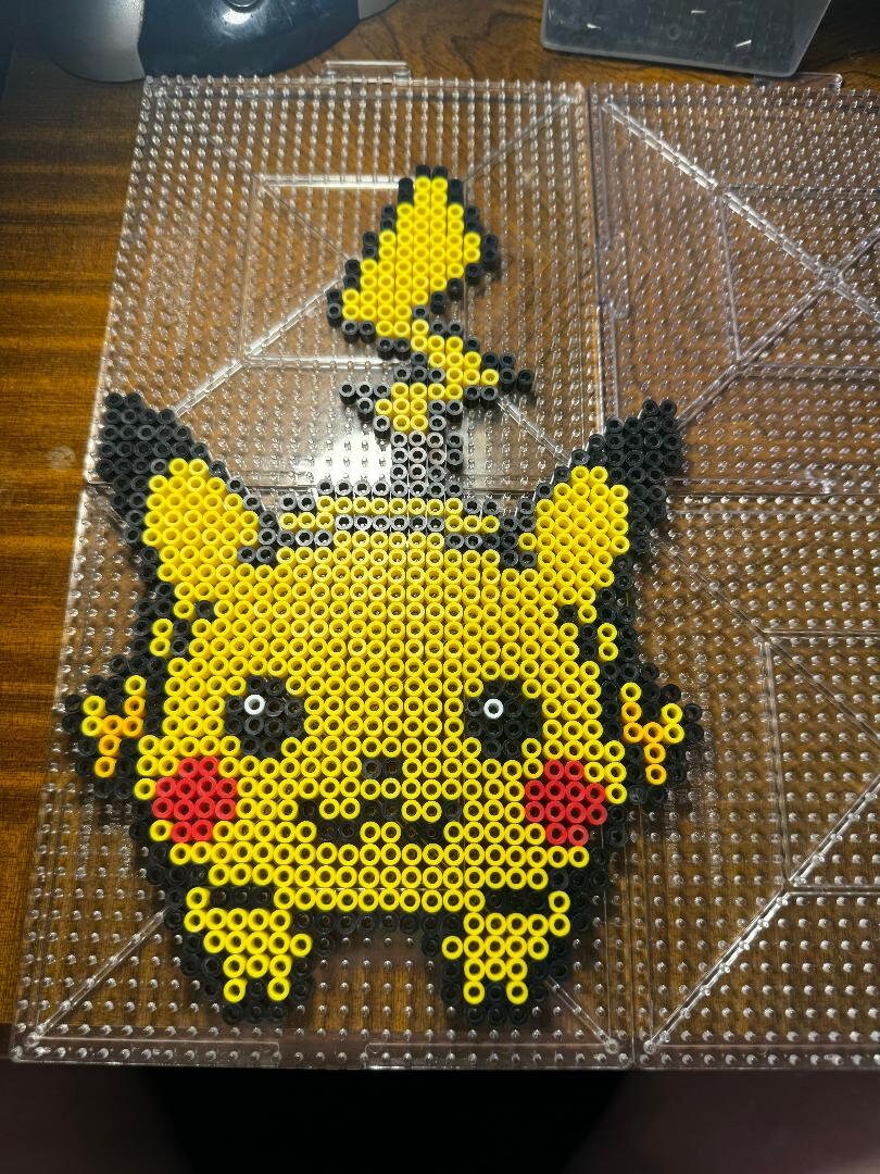 Pikachu With Tail Perler Bead Pokemon - Etsy