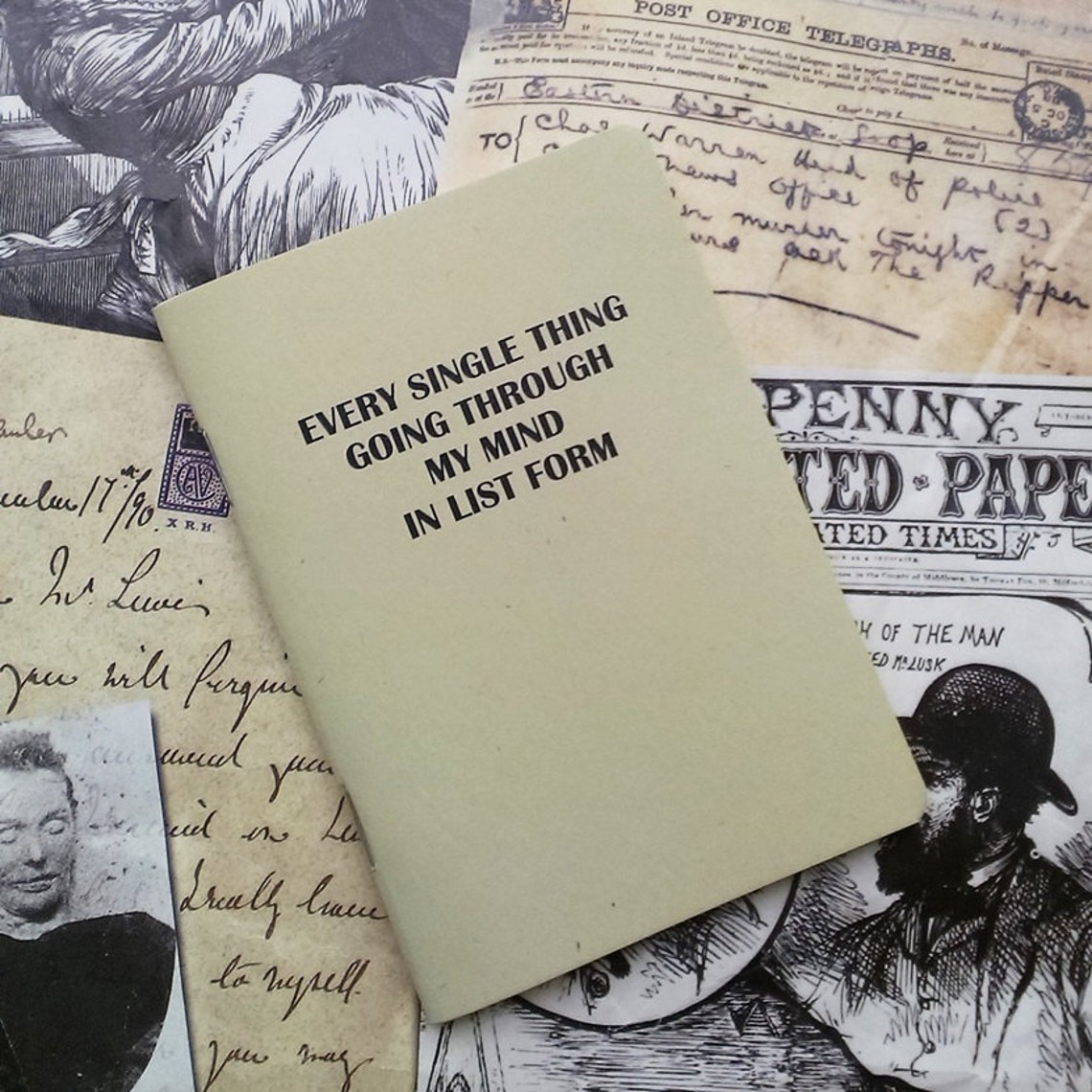 Pocket Notebook Every Single Thing Going Through My Mind in - Etsy