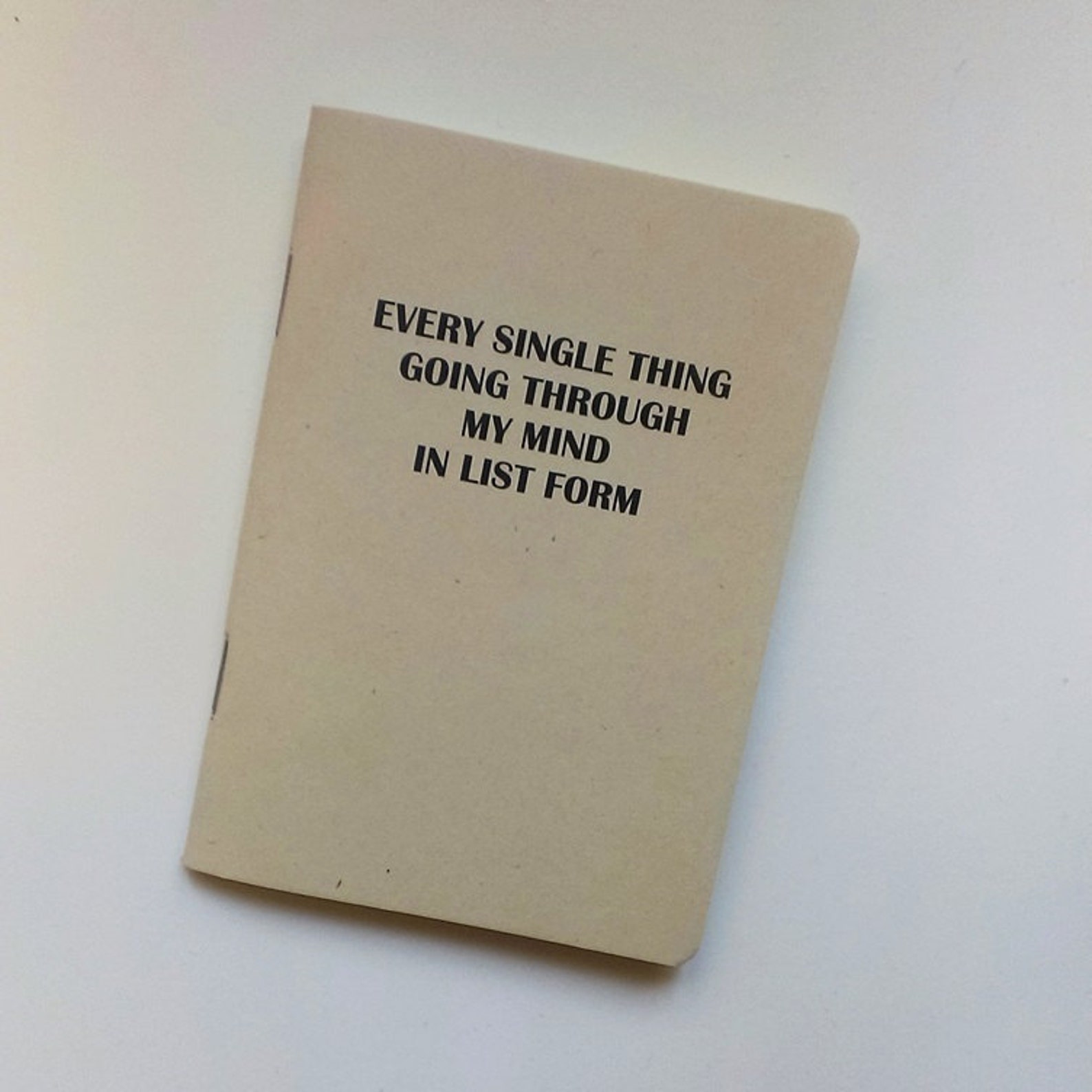 Pocket Notebook Every Single Thing Going Through My Mind in - Etsy