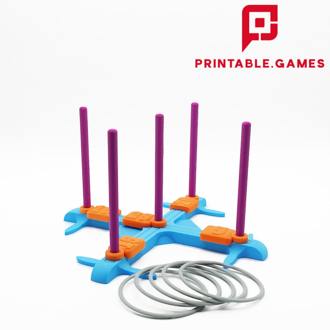 3D Printable Game, Classic RING Toss STL File for 3D Printing, Fun DIY ...