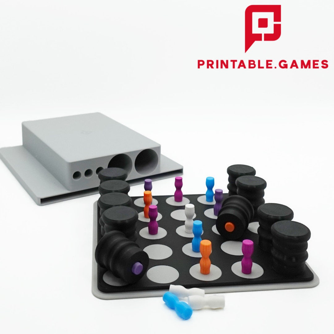 3D Printable Game, UNDER Cover STL File for 3D Printing, Fun DIY Board ...
