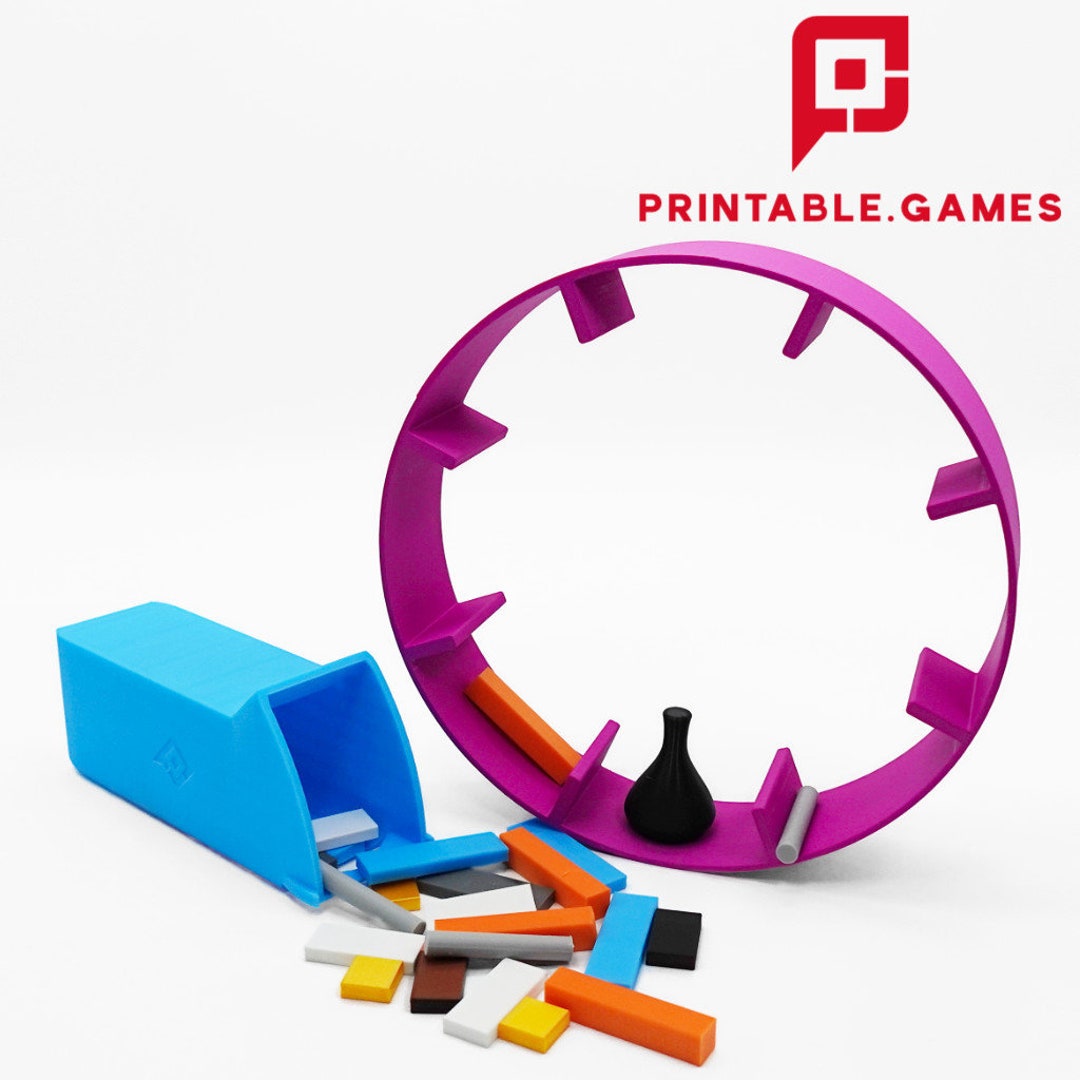 3D Printable Game, HAMSTER Roll STL File for 3D Printing, Fun DIY Board ...