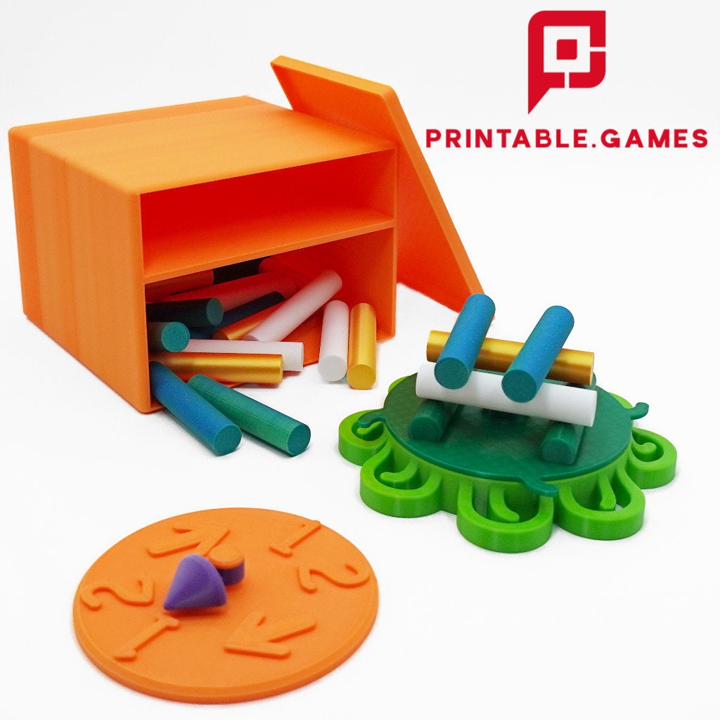 3D Printable Game, SHAKY Tower STL File for 3D Printing, Fun DIY Board ...