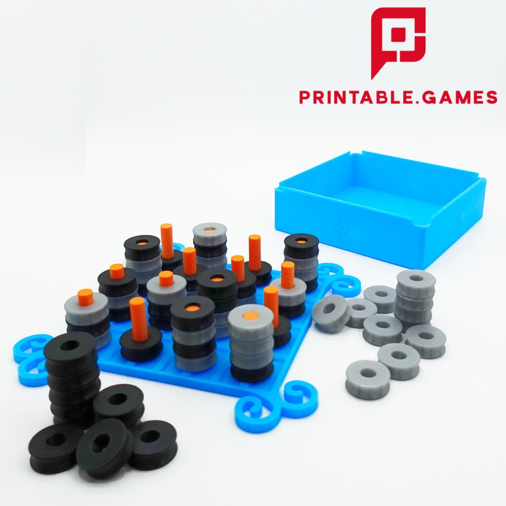 3D Printable Game, 3D FOUR in a Row (includes 4 Different Versions ...