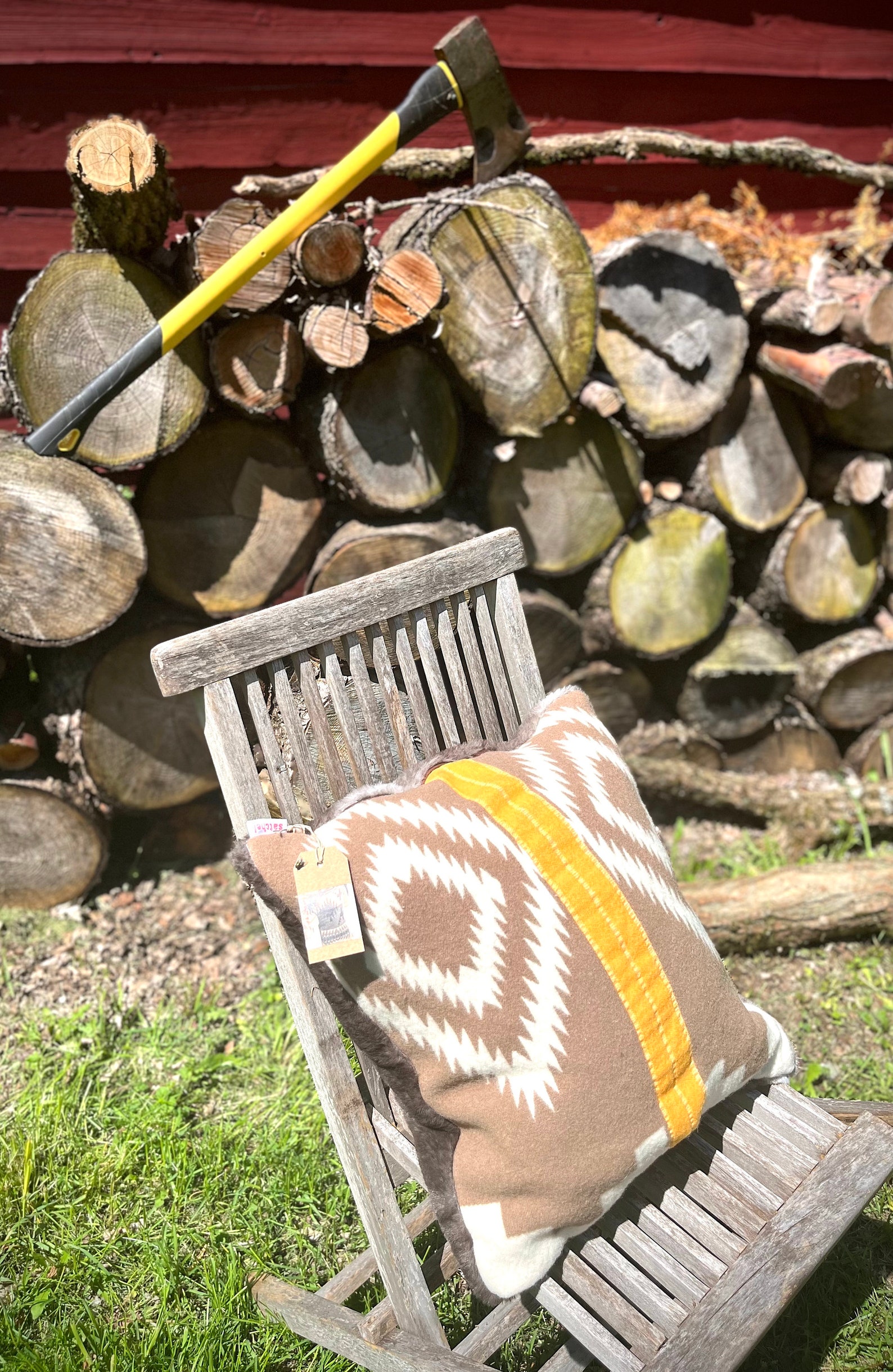 Authentic Pendleton & Faux Fur Handmade Throw Pillow With Duck Feather ...