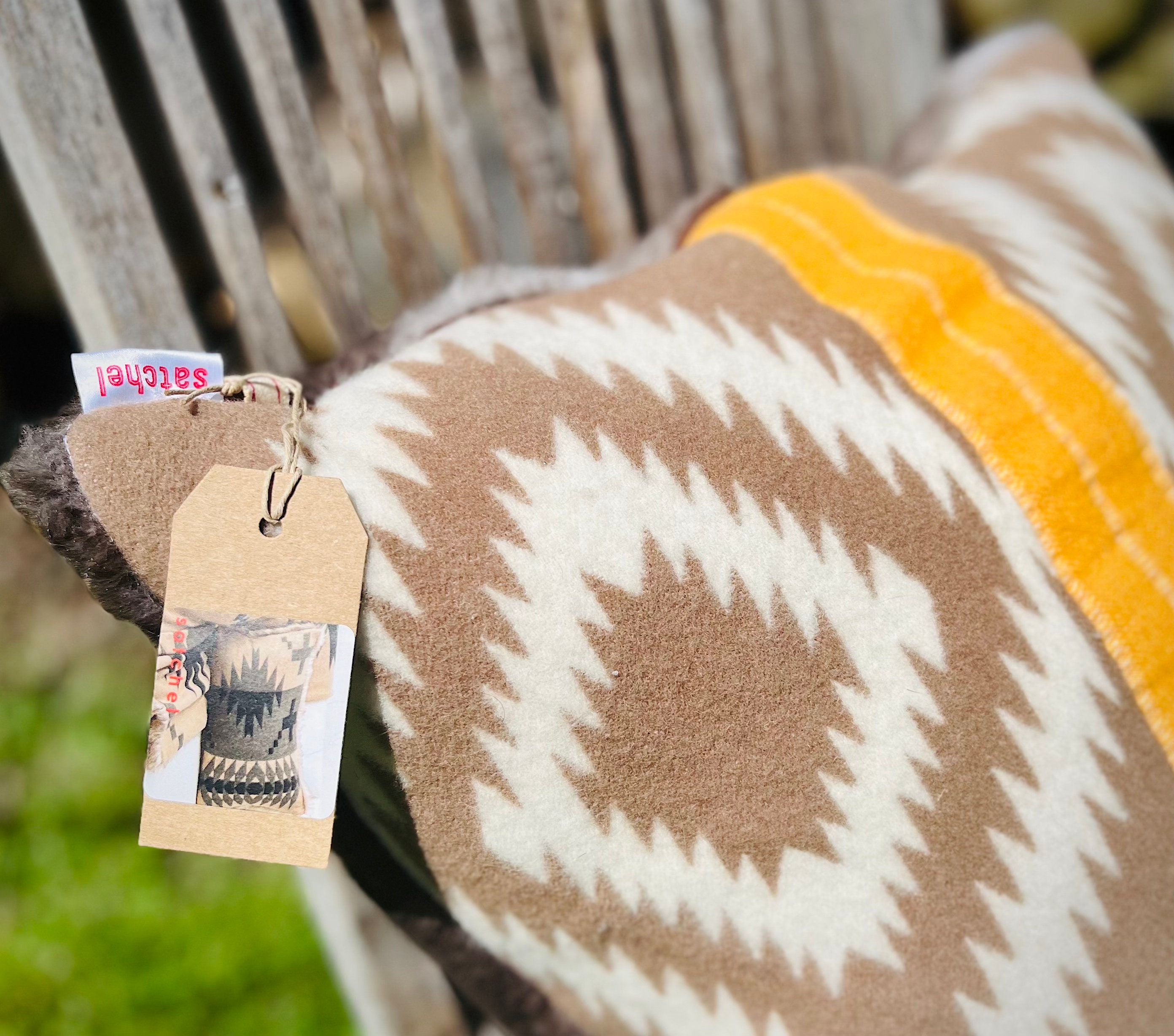 Authentic Pendleton & Faux Fur Handmade Throw Pillow With Duck Feather ...