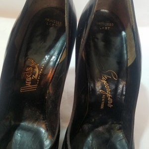 1950's Fetish Heels, Vintage Shoes, Mandel's Skyscrapers, Black Leather ...