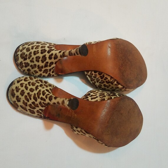 1950's High Heels, Springolator Shoes, Cheetah Leopar… - Gem