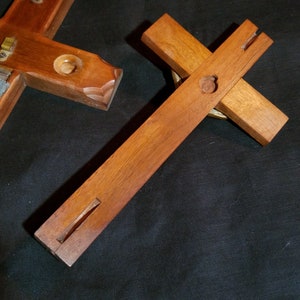 Vintage Crucifix, Made of Wood Crucifix, Catholic Last Rites Kit, Sick ...