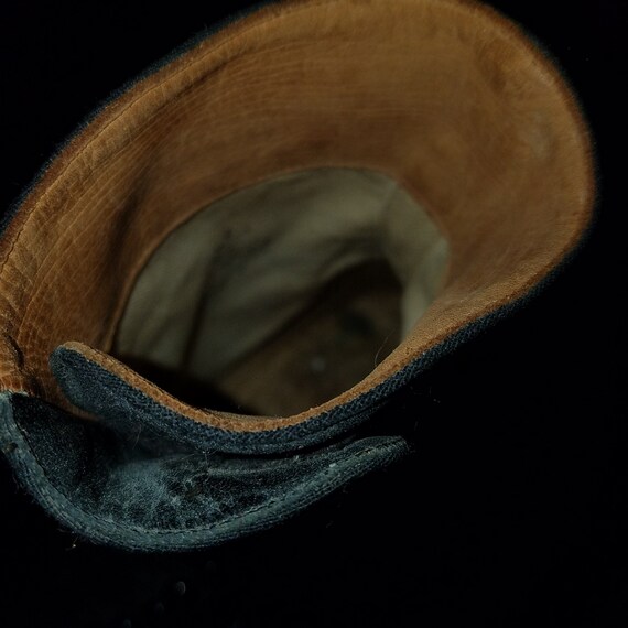 Antique Boots, Side Button Leather & Fabric, Witchy G… - Gem