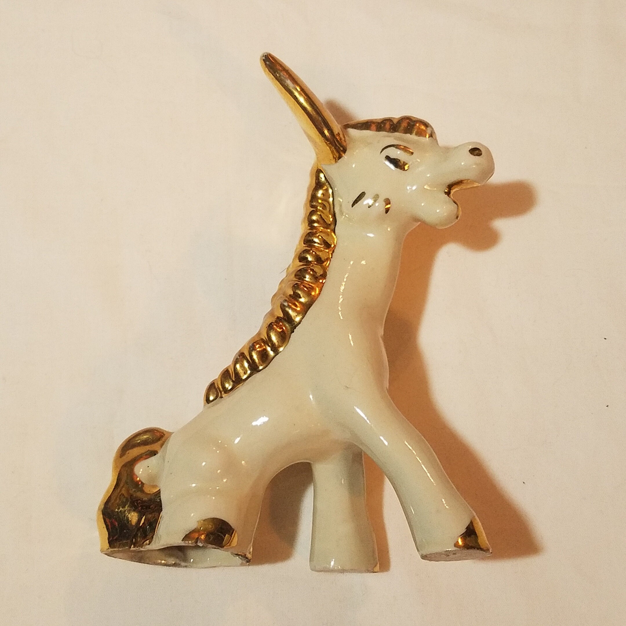 Sculpture Art & Collectibles Figurines Gold Trim Vintage Adorable ...