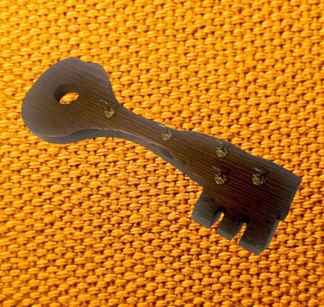 Wood Key Holder 1970s Wall Decor Vintage Home Retro Decorating Wooden ...