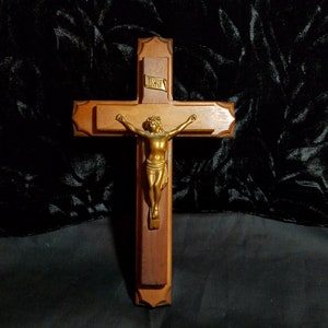 Vintage Crucifix, Made of Wood Crucifix, Catholic Last Rites Kit, Sick ...