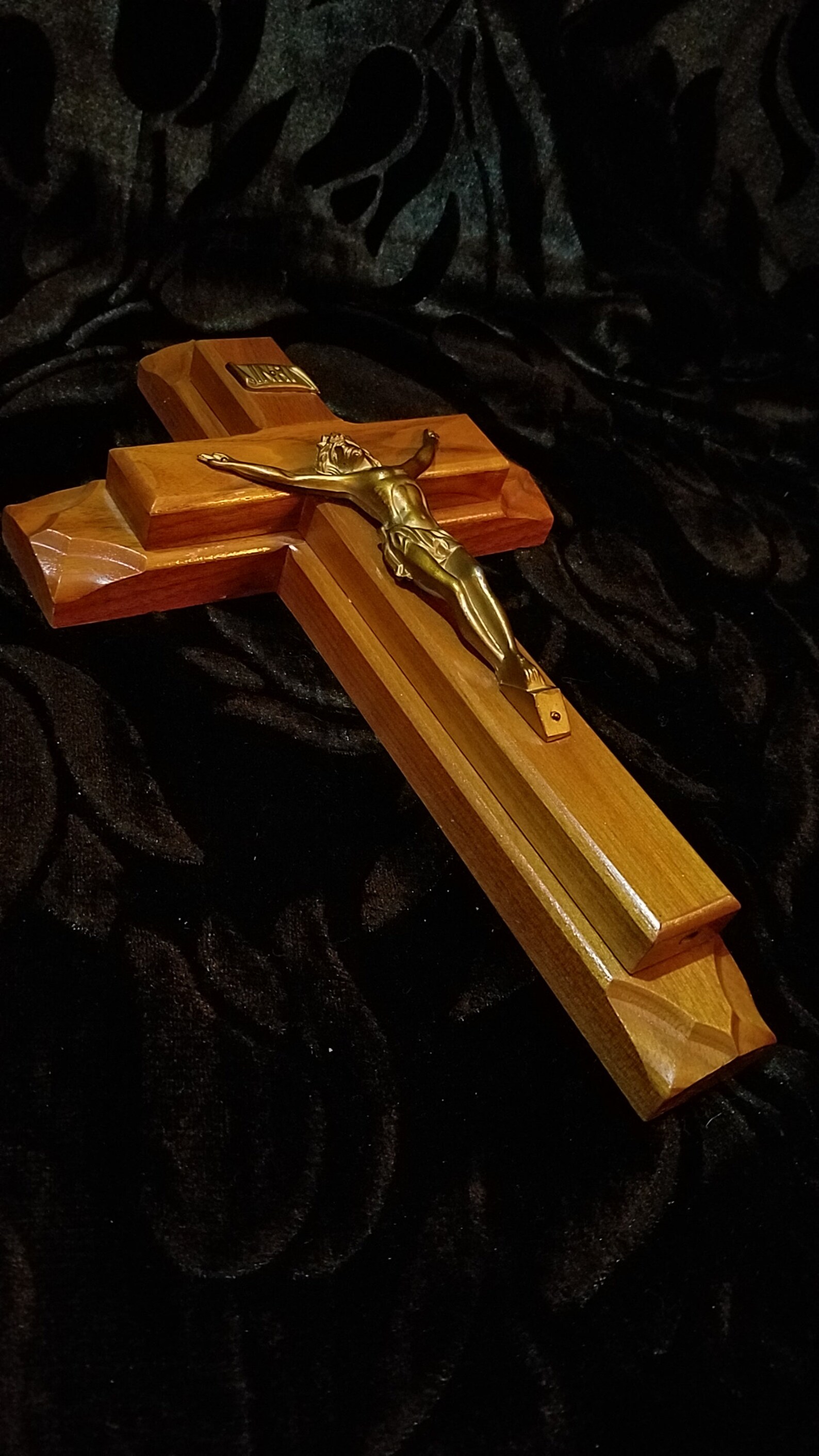 Vintage Crucifix, Made of Wood Crucifix, Catholic Last Rites Kit, Sick ...