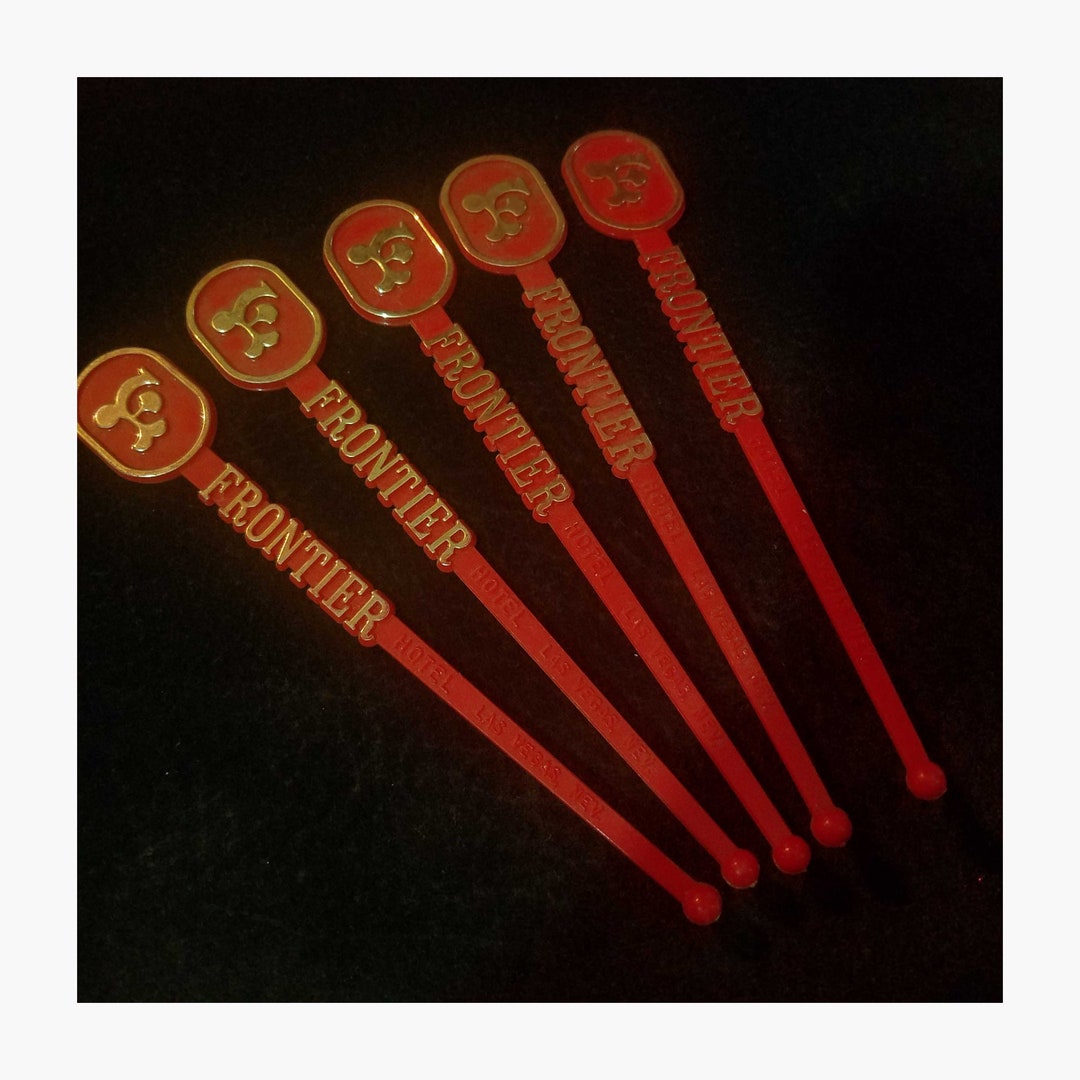 Vintage Cocktail Stirrers - Frontier Hotel Las Vegas - Lot of 5 - 1950 ...