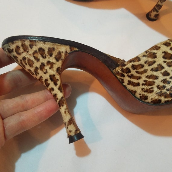 1950's High Heels, Springolator Shoes, Cheetah Leopar… - Gem