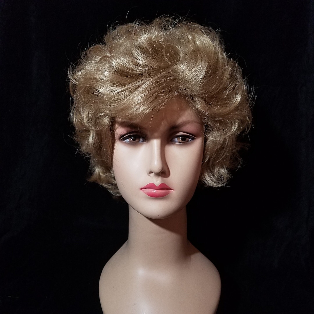 80's Eva Gabor Wig, Platinum Blonde, Marilyn Monroe, Vintage Costume ...
