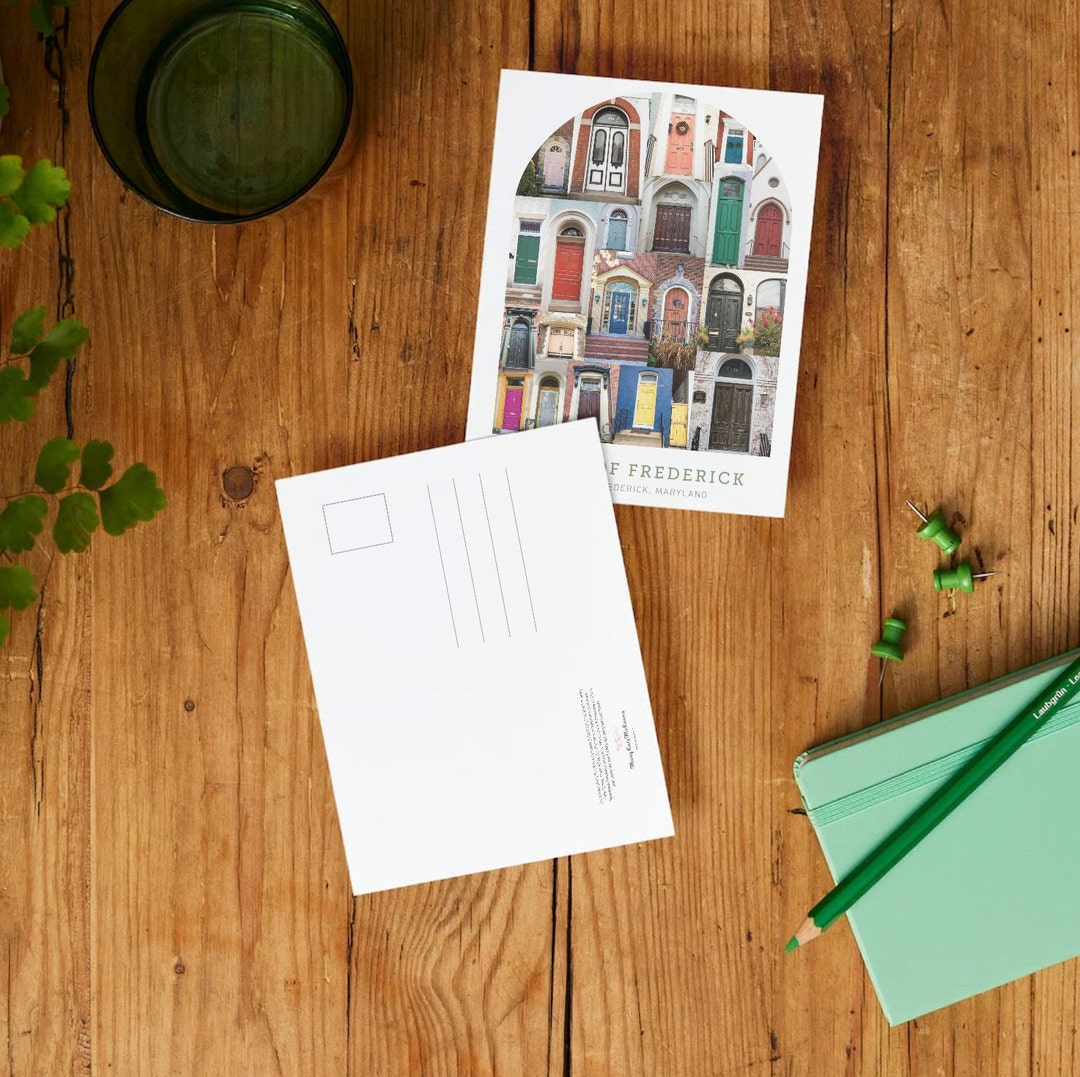 Set of 5 Postcards Doors of Frederick Maryland - Etsy