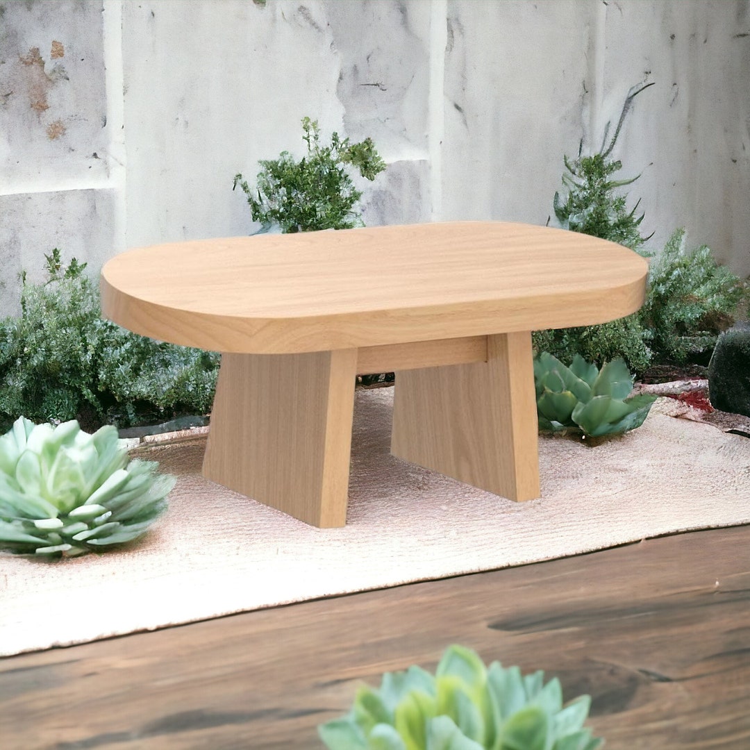 Handcrafted Wooden Meditation Bench Stable Design for Seiza Posture ...
