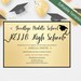 8th Grade Grad Middle School Graduation Invitation Goodbye Middle ...