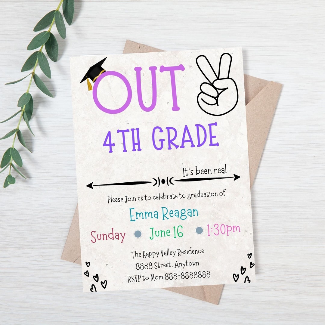 Graduation Invitation | End of the School Year Celebration Invitation ...