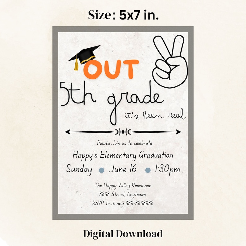 Graduation Invitation | End of the School Year Celebration Invitation ...