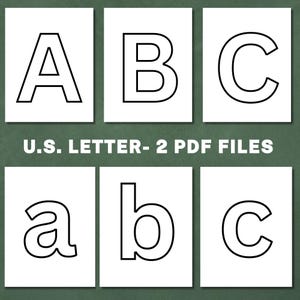 Large Printable Alphabet Letters, Printable Large Block Letters ...