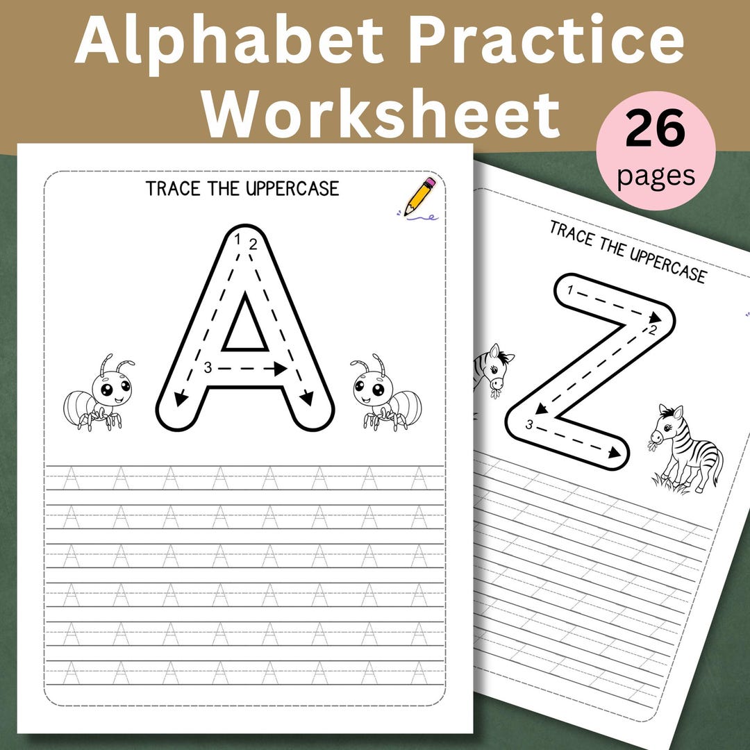 Alphabet Tracing Worksheets for Kids | Alphabet Kids Activity ...
