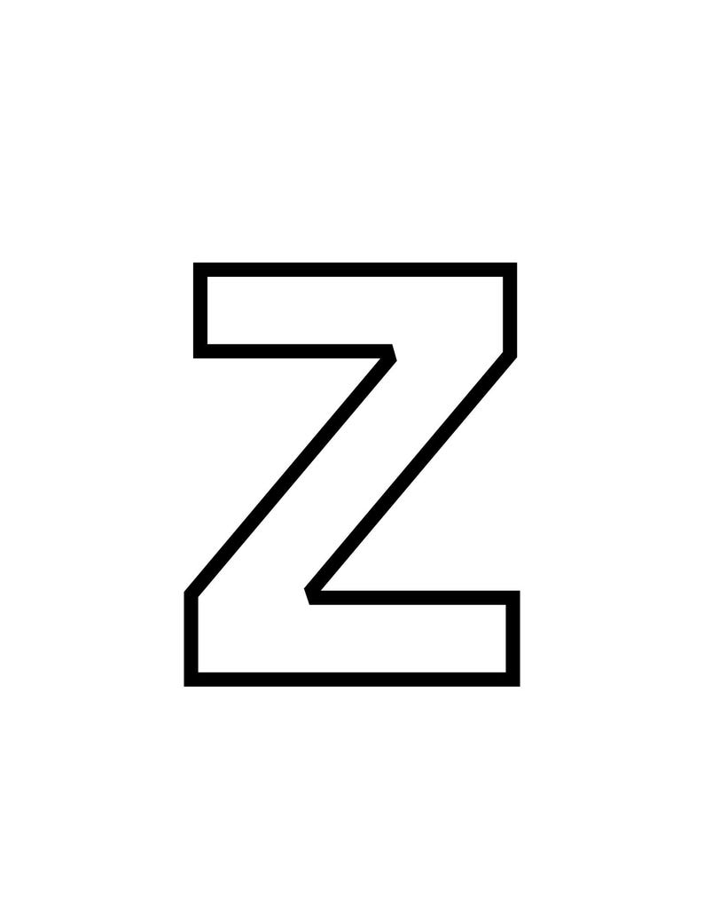 Large Printable Alphabet Letters, Printable Large Block Letters ...