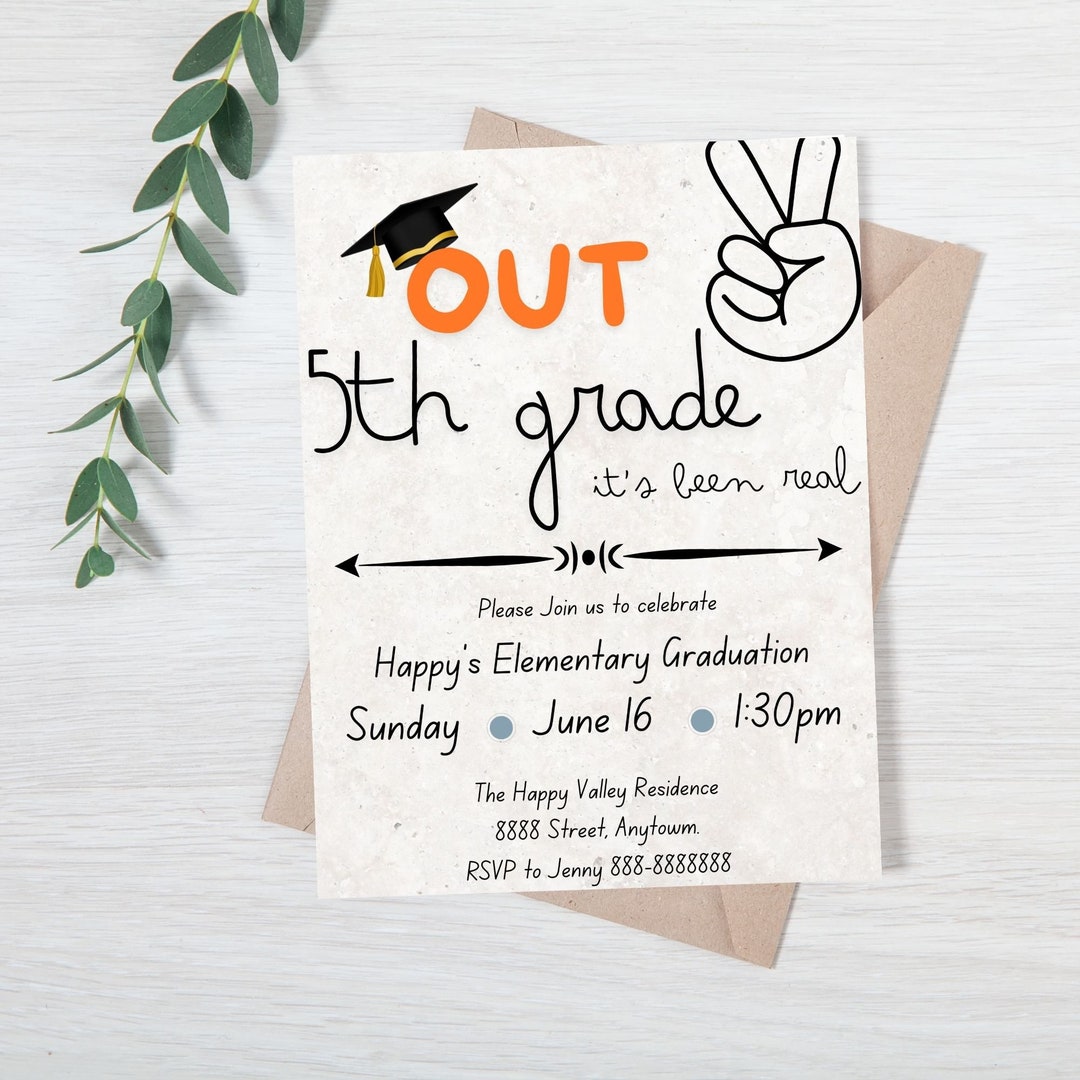 Graduation Invitation | End of the School Year Celebration Invitation ...