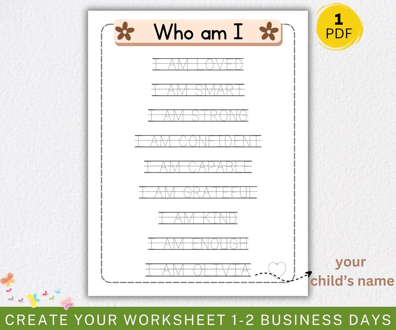 Editable Name Tracing Worksheets, Personalized Name Writing and ...