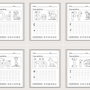 Printable Alphabet Tracing Worksheets for Kids | Alphabet Writing ...