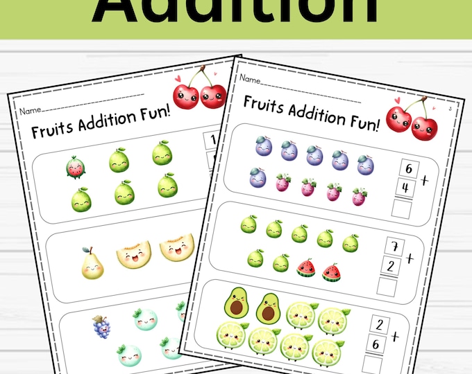 Addition With Pictures Sum up to 20 Worksheets - Adding Cookie Pictures ...