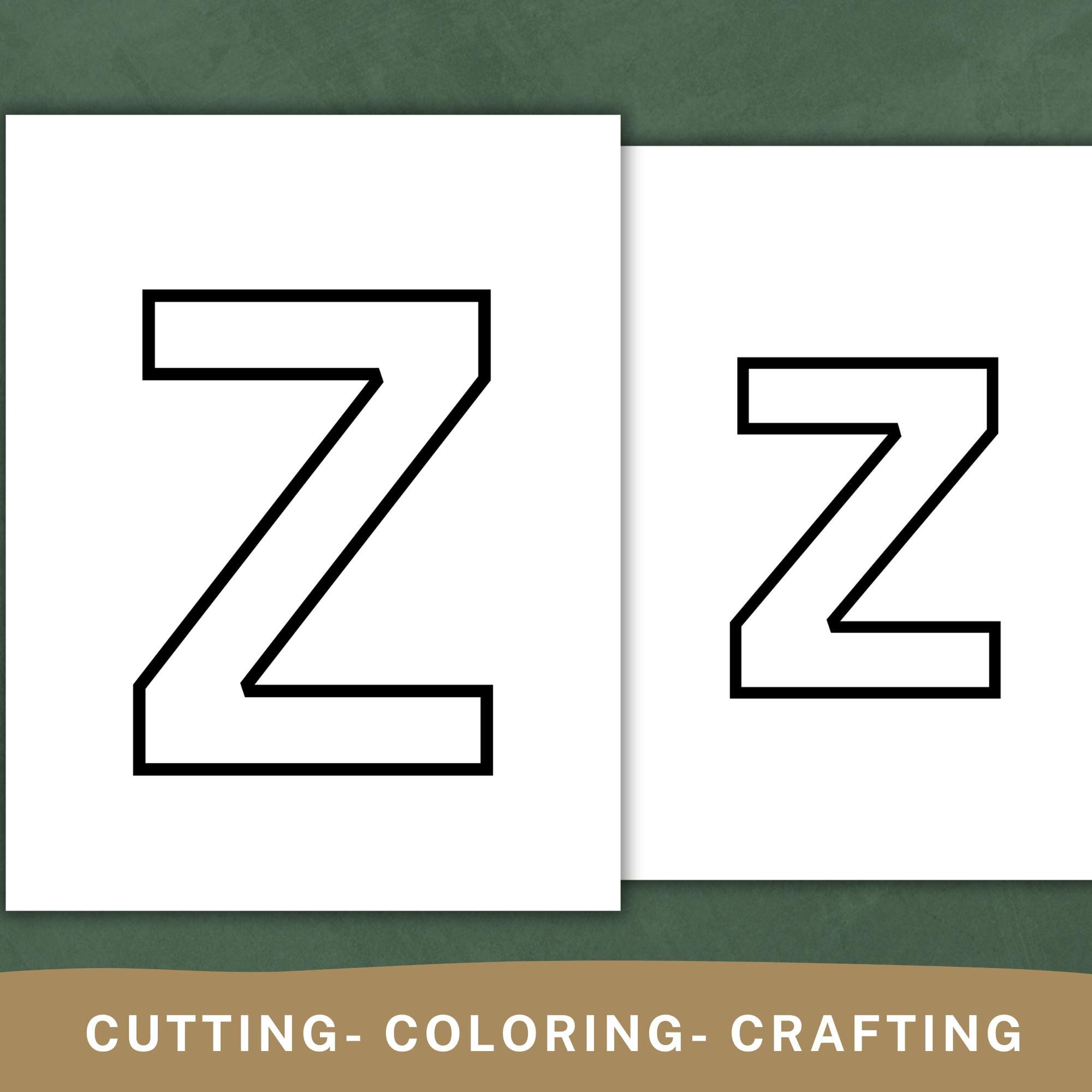 Large Printable Alphabet Letters, Printable Large Block Letters ...