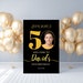 Look Who's 50th Poster With Photo 50th Welcome Sign Modern 50th Welcome ...