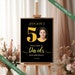 Look Who's 50th Poster With Photo 50th Welcome Sign Modern 50th Welcome ...