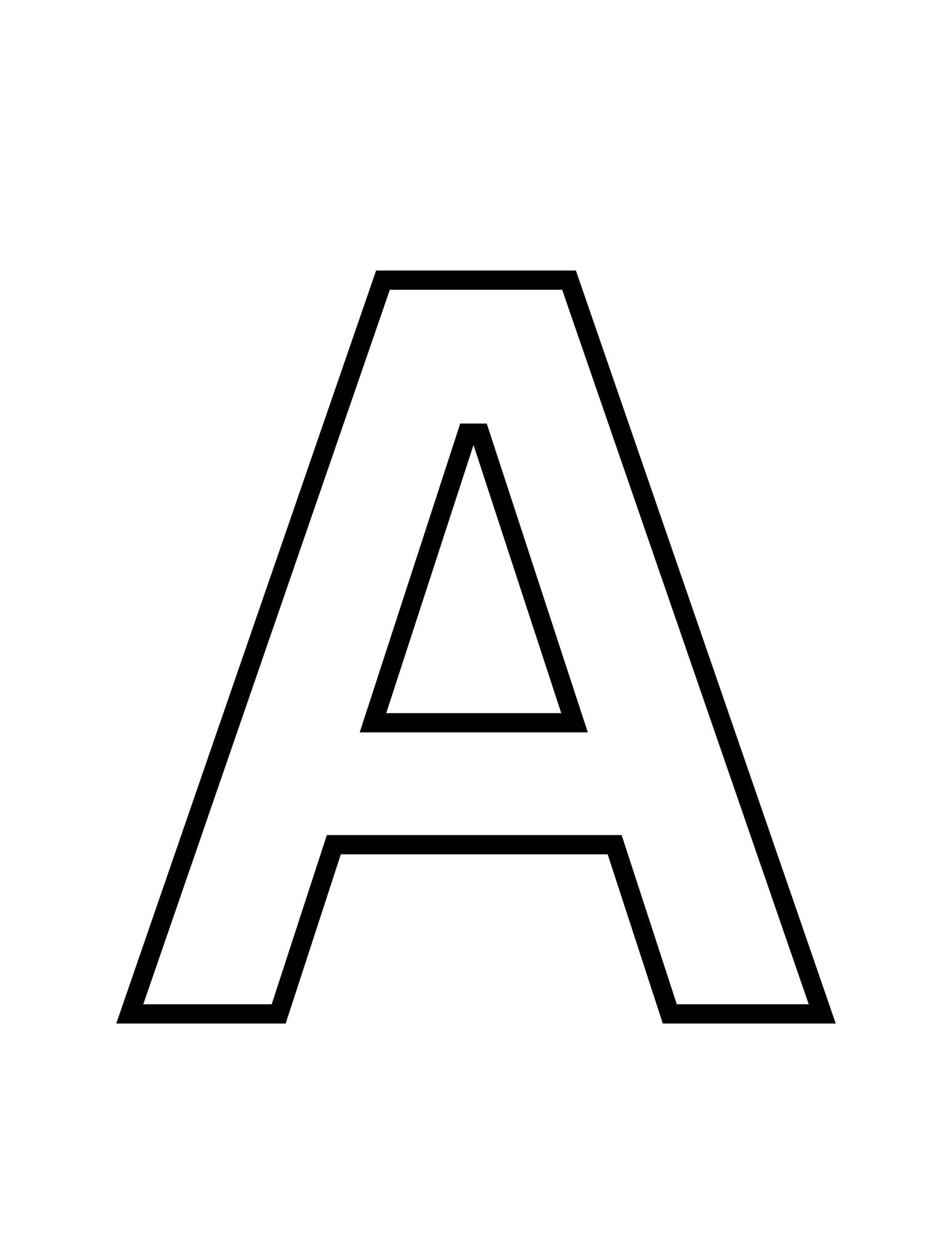 Large Printable Alphabet Letters, Printable Large Block Letters ...