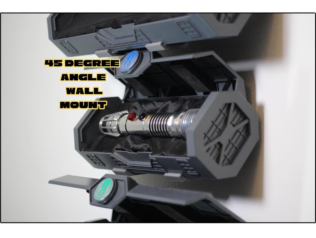Lightsaber Wall Mount for Galaxy’s Edge | 45 Degree Display Stand for ...