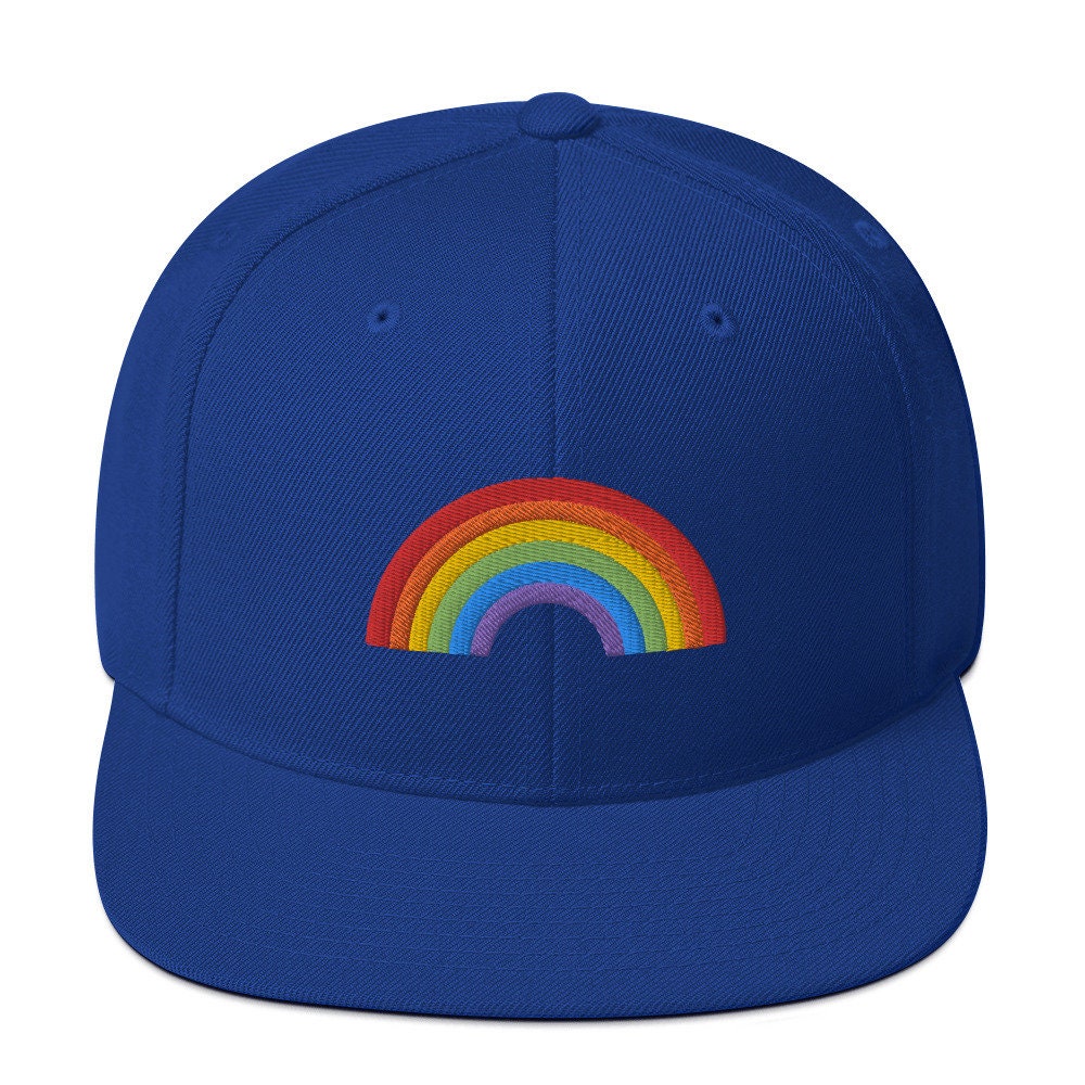 Pride LGBTQ Ally Rainbow Snapback Hat Love Wins Cap Women Lesbian Gay ...