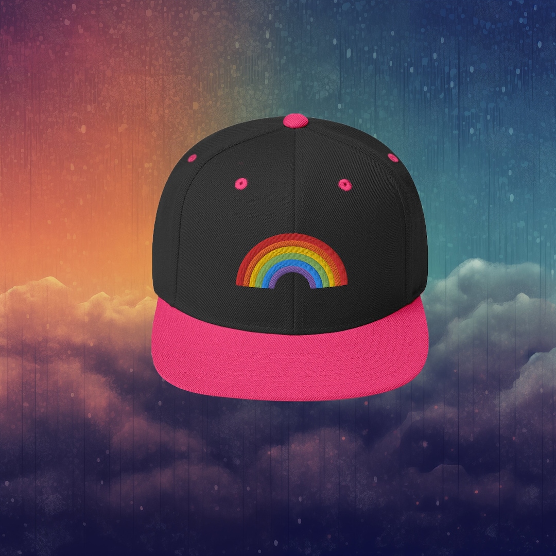 Pride LGBTQ Ally Rainbow Snapback Hat Love Wins Cap Women Lesbian Gay ...