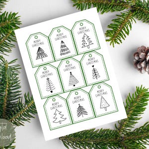 Happy Holidays Gift Tags, Christmas Gift Tags, Holiday Thank You Gift ...