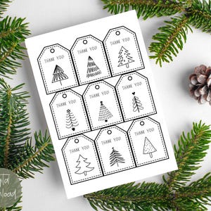 Happy Holidays Gift Tags, Christmas Gift Tags, Holiday Thank You Gift ...