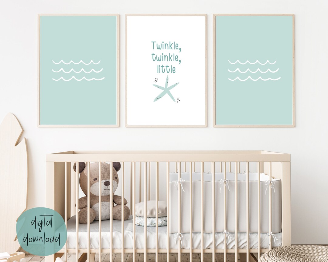 Beach Wall Decor, Beach Nursery Decor, Beach Playroom Wall Art, Beach ...