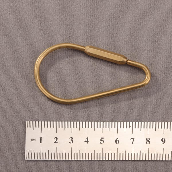 Brass Keychain - Etsy
