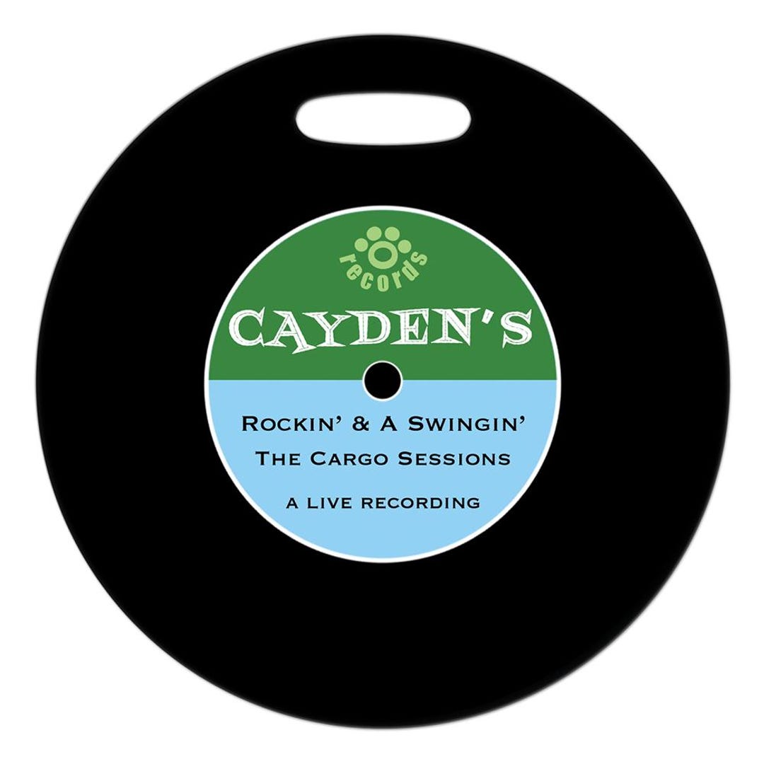Luggage Tag - Old Fashioned Rock and Roll Record - Round Large Plastic ...